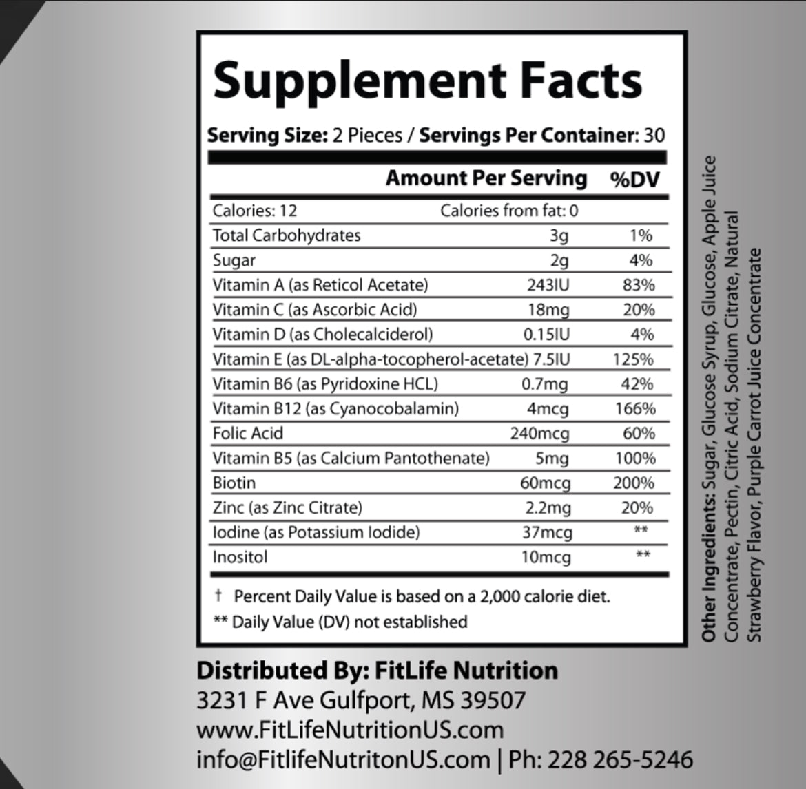 MultiVitamin Gummies – Fitlife Nutrition USA